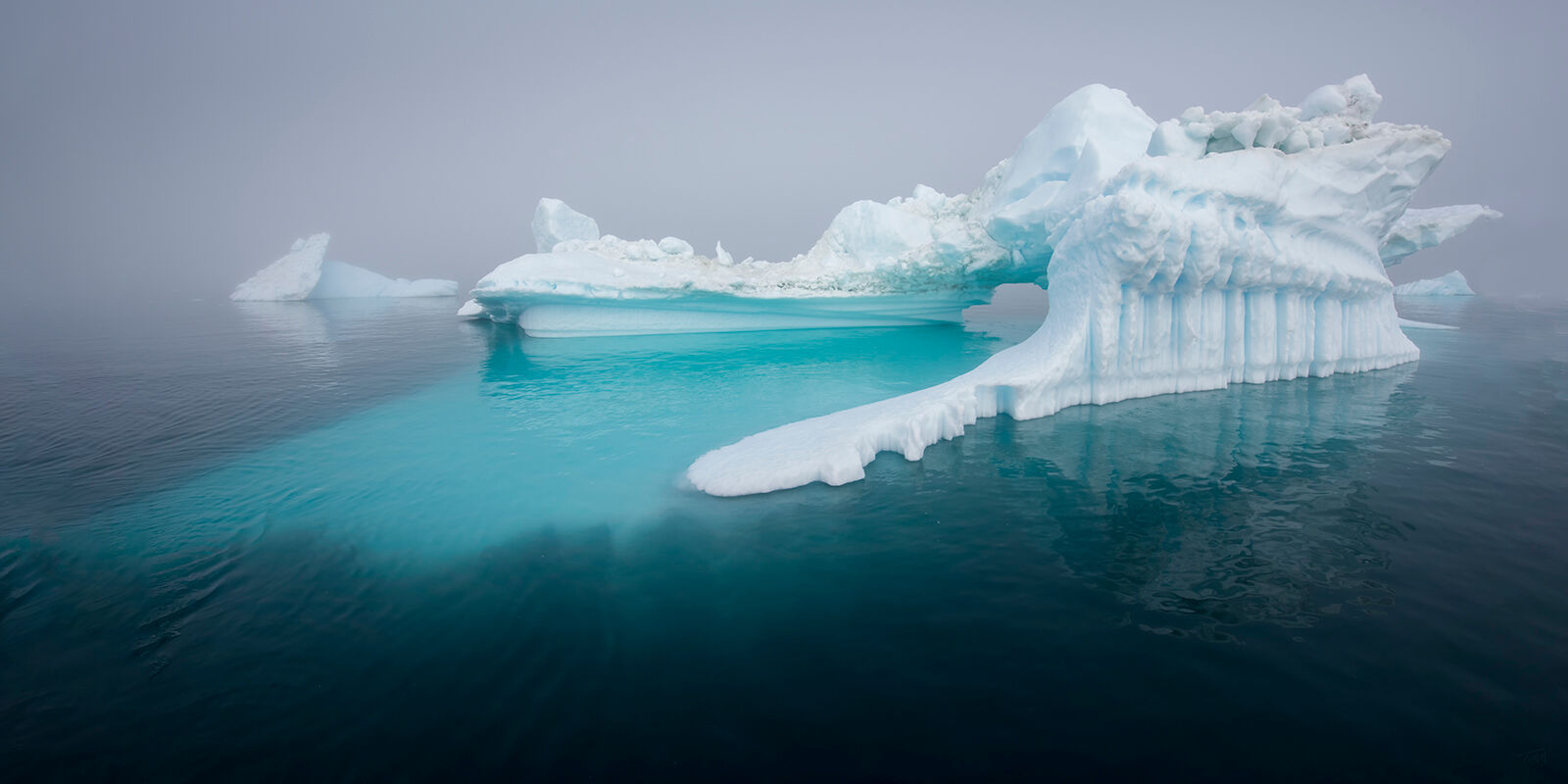 30x60 - Ice Phantom - Dye Infused RAW Aluminum | Greenland | Timm ...